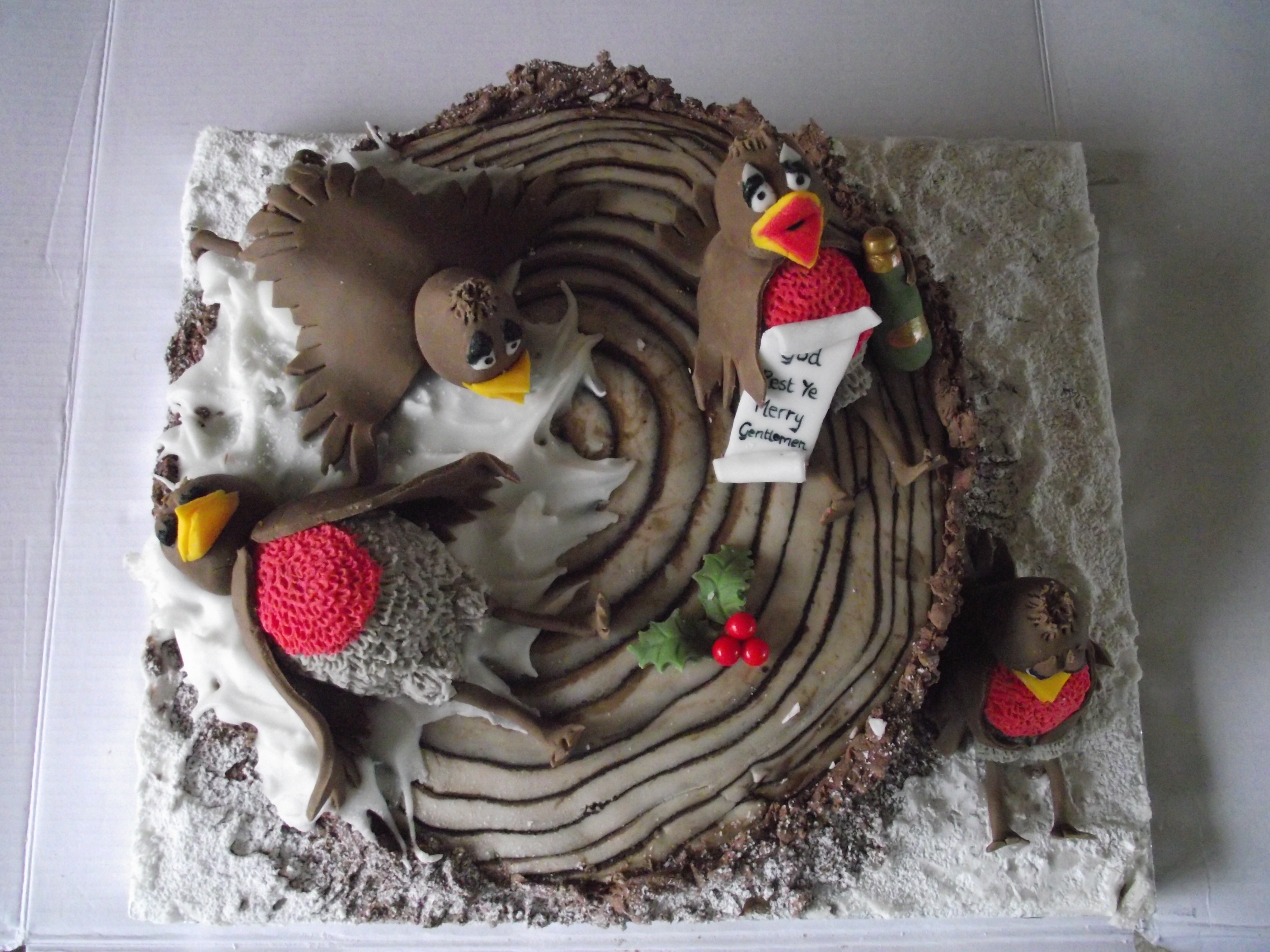 Drunken Robin Christmas Cake | Gloverly Cupcakes