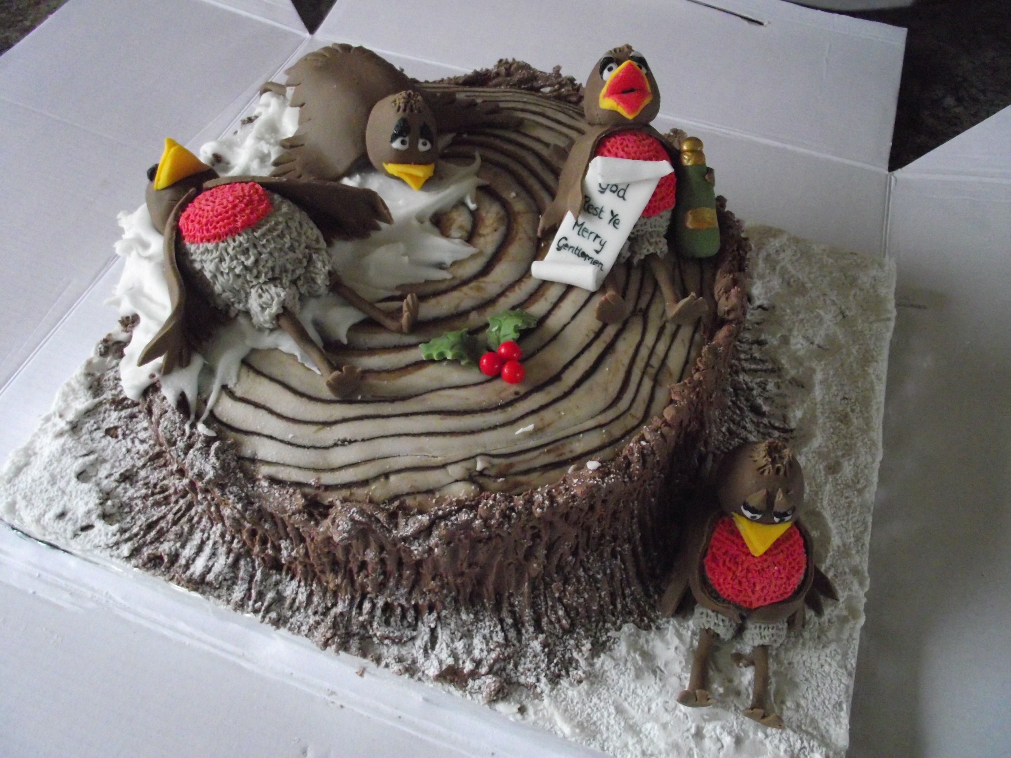 Drunken Robin Christmas Cake | Gloverly Cupcakes