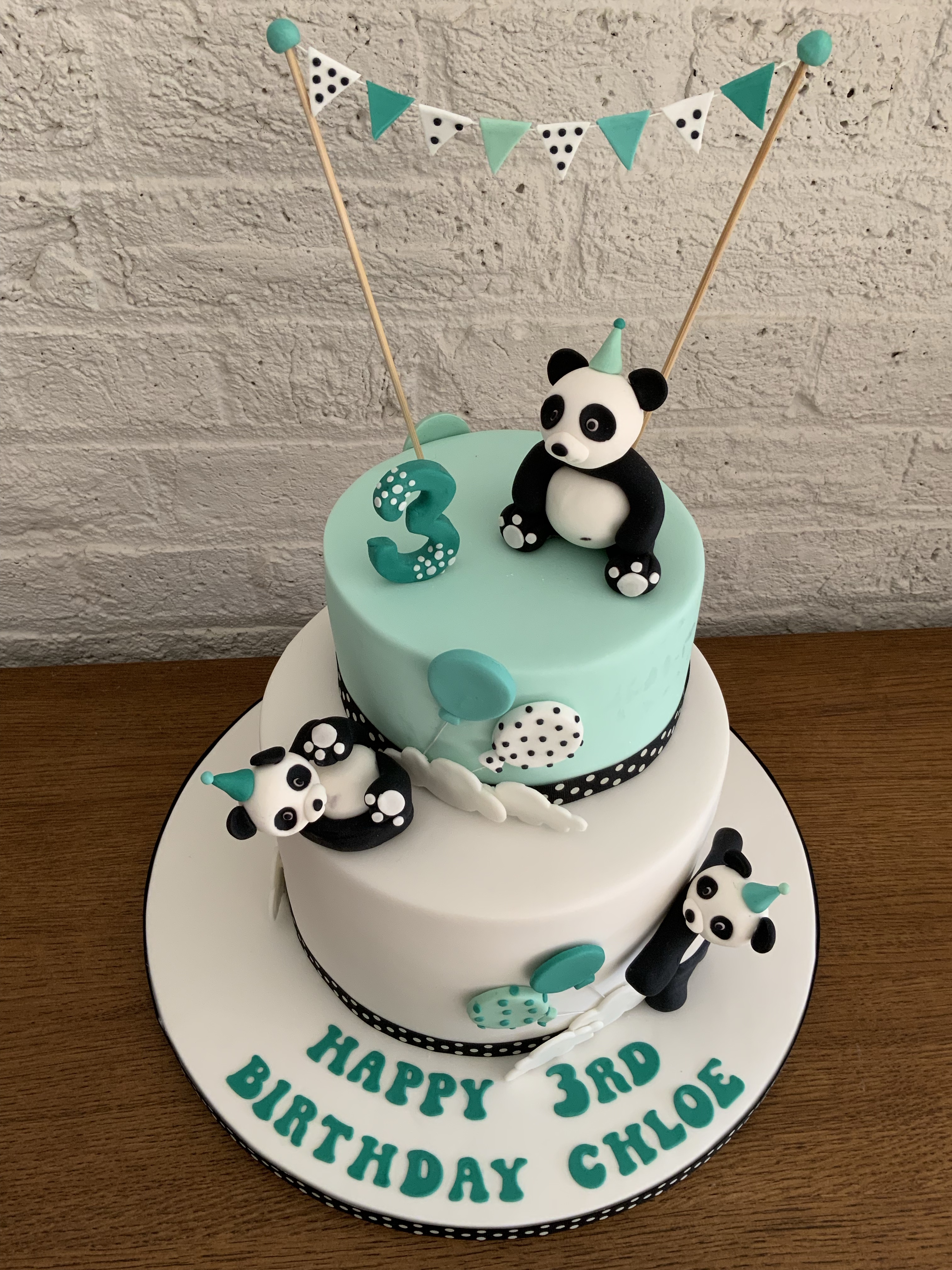 Panda Birthday Cake | Gloverly Cupcakes